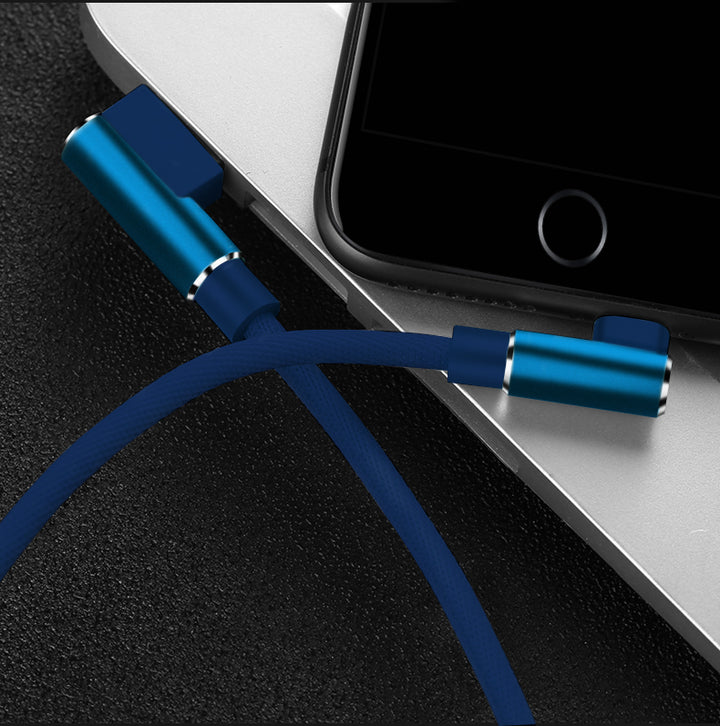 90 Degree Charging Cable iPhone/Android – Nerdy Tech